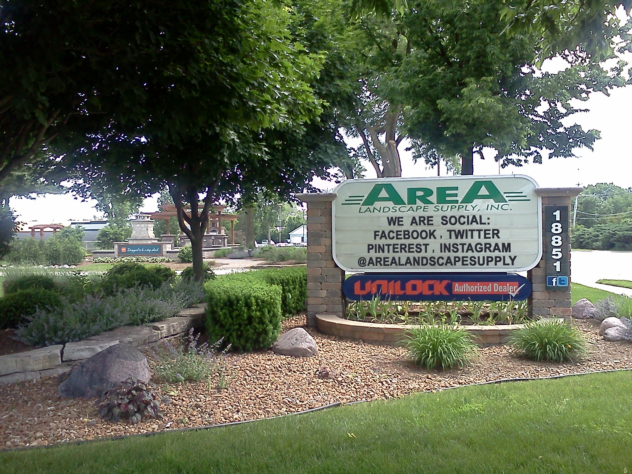 SocialMediaRoadSign - AreA Landscape Supply, Inc